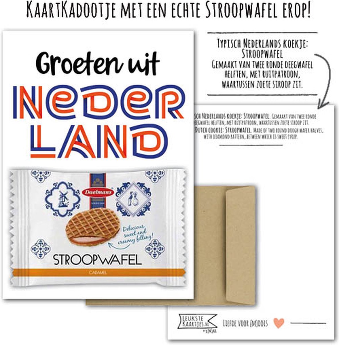 Kaartkadootje Typisch Nederlands -> Stroopwafel – No:04 (Groeten uit... | bol.com