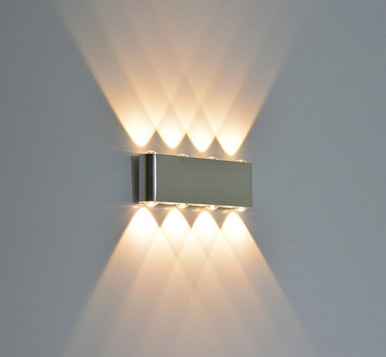 Wandlamp binnen - chroom zilver - industrieel - design - woonkamer ...