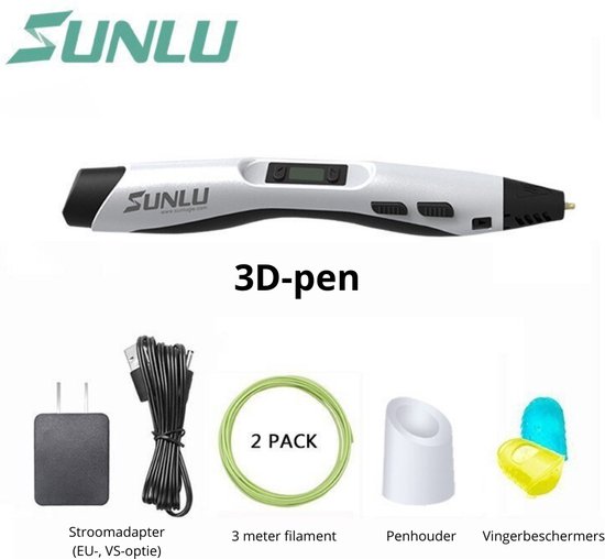 Sunlu SL-300 3D Pen Met Plug I 3D Printing Pen I 3D Pen I Decoratie Pen ...