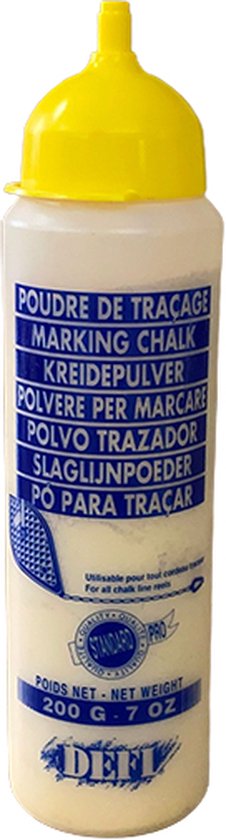 Defi Chalk Powder (Slaglijnpoeder) geel 200gr | bol