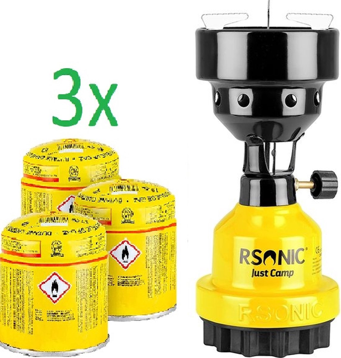 Camping Gasbrander 2-in-1 - Camping Gaskoker - Kolenstarter -Gas ...