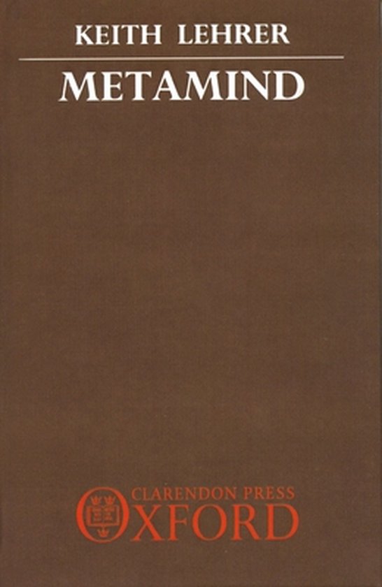 Metamind | 9780198248507 | Keith Lehrer | Boeken | bol.com