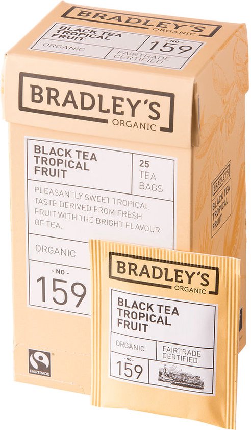 Bradley's thee - Organic - Black Tea Tropical Fruit n.159 - 100 x 2 ...