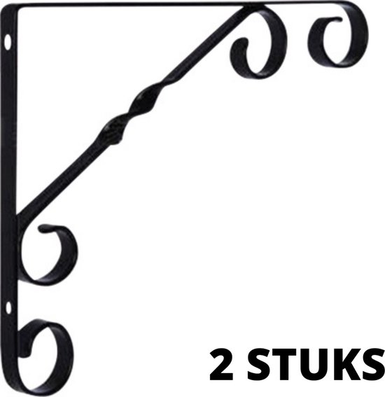 St Helens Home and Garden Wandmontage Plank Beugels - Pak van 2 | bol