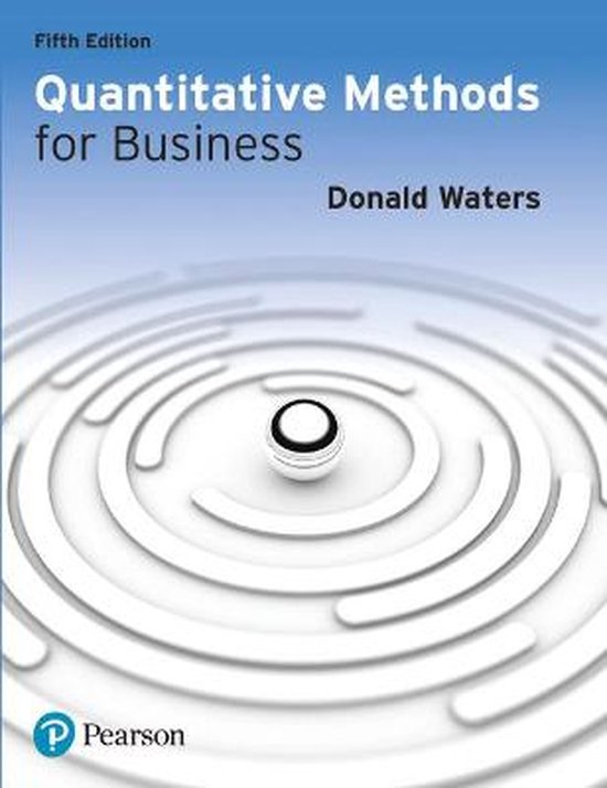 Quantitative Methods For Business | 9780273739470 | Donald Waters | Boeken | bol