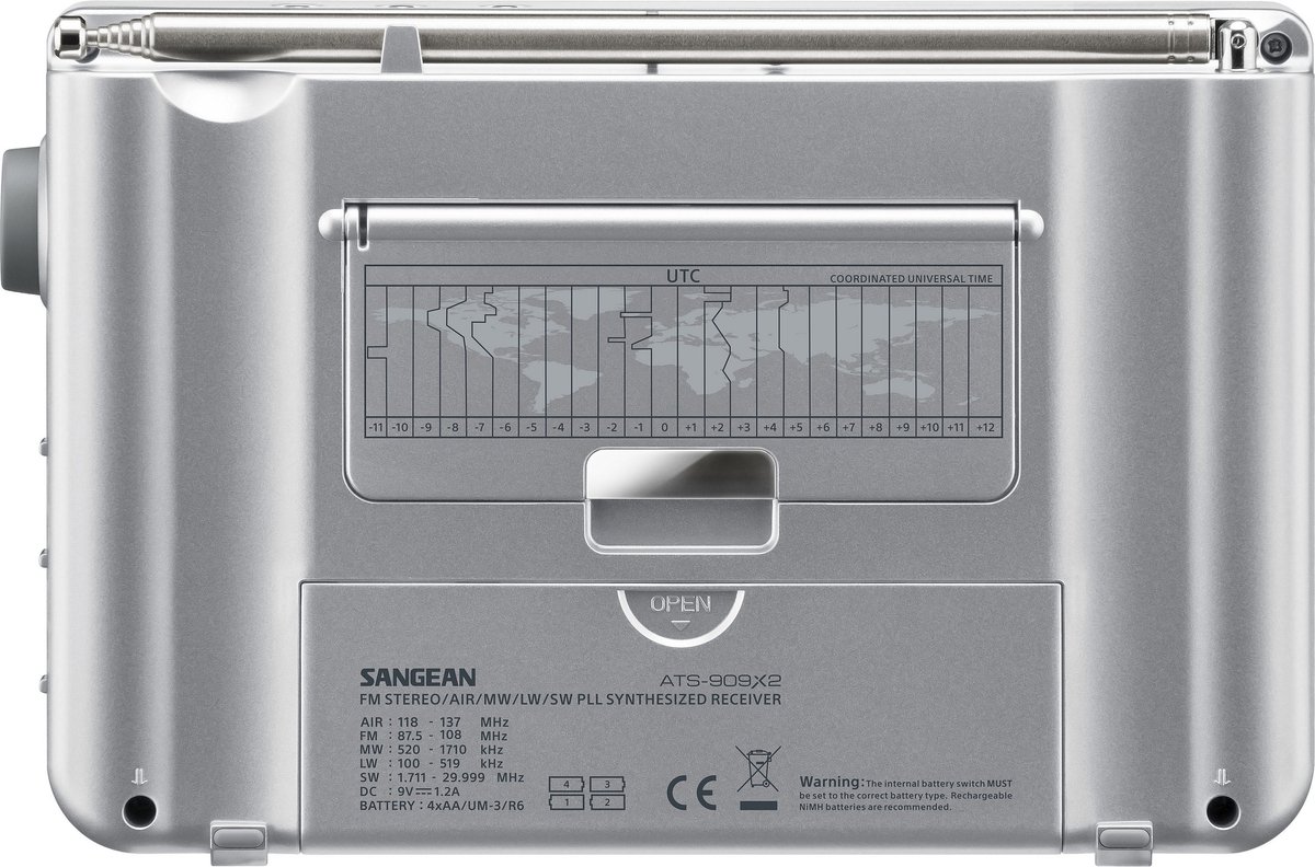 Sangean ATS-909X2 Wereldontvanger - Wit | bol.com