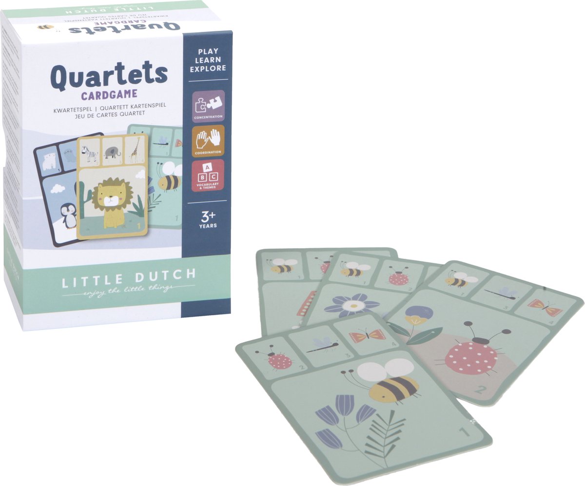 Little Dutch Spel Kwartet - Dieren | Games | bol.com