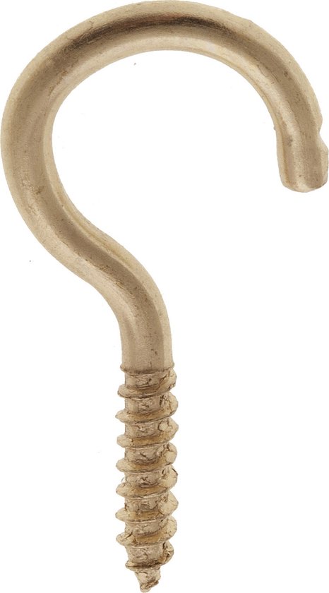 Homefix. Schroef-haak messing 30mm 13 stuks Ophang-Haken. | bol