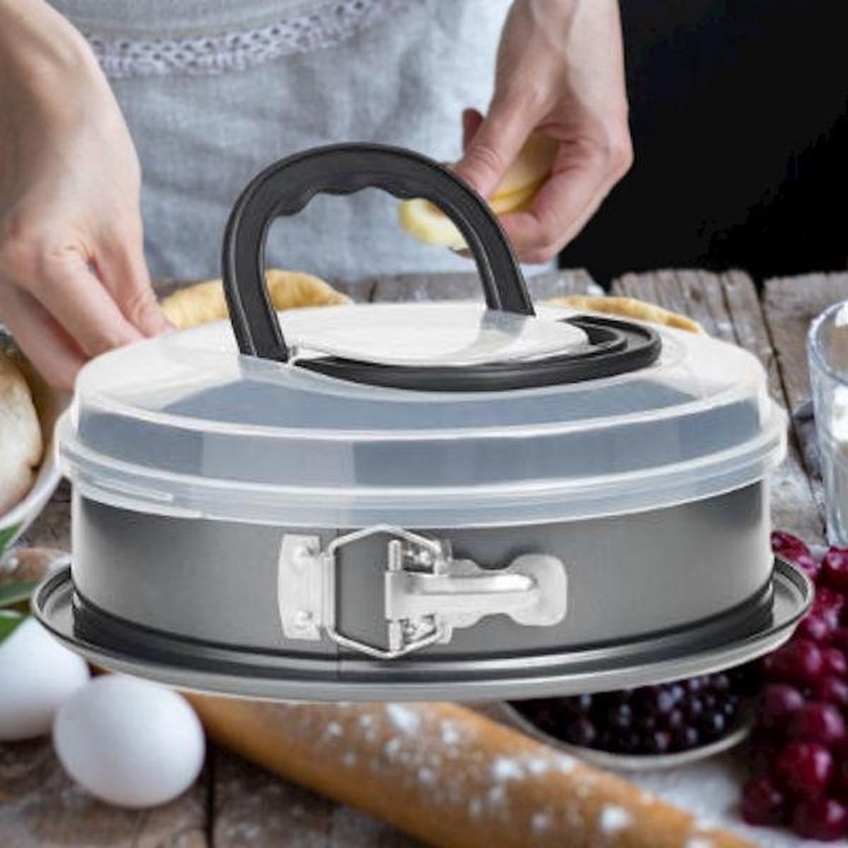 Springvorm met deksel 26cm diameter - Cakevorm - bakvorm - taartvorm ...