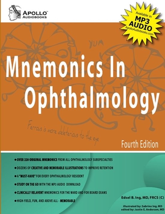 Mnemonics In Ophthalmology, 4th Edition | 9780578041155 | Frcs (c) Ing ...