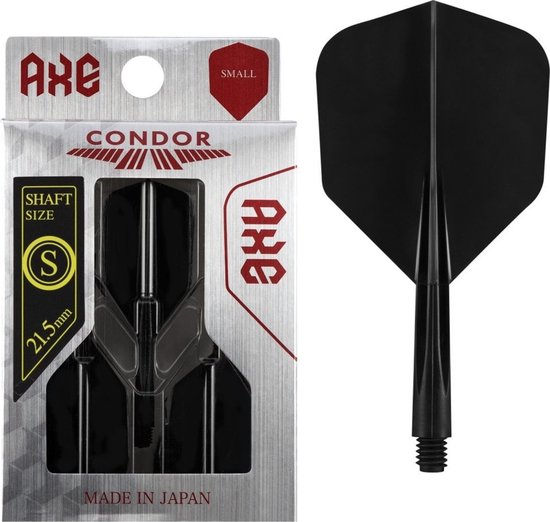 CONDOR AXE FLIGHT SYSTEM - SMALL BLACK - DART FLIGHTS | bol