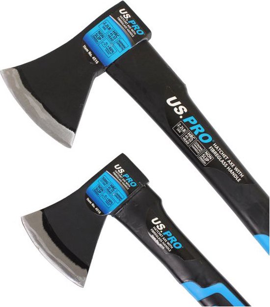 Handbijl / Hak bijl / Boombijl 2 stuks 500 gram en 1000 gram met ...