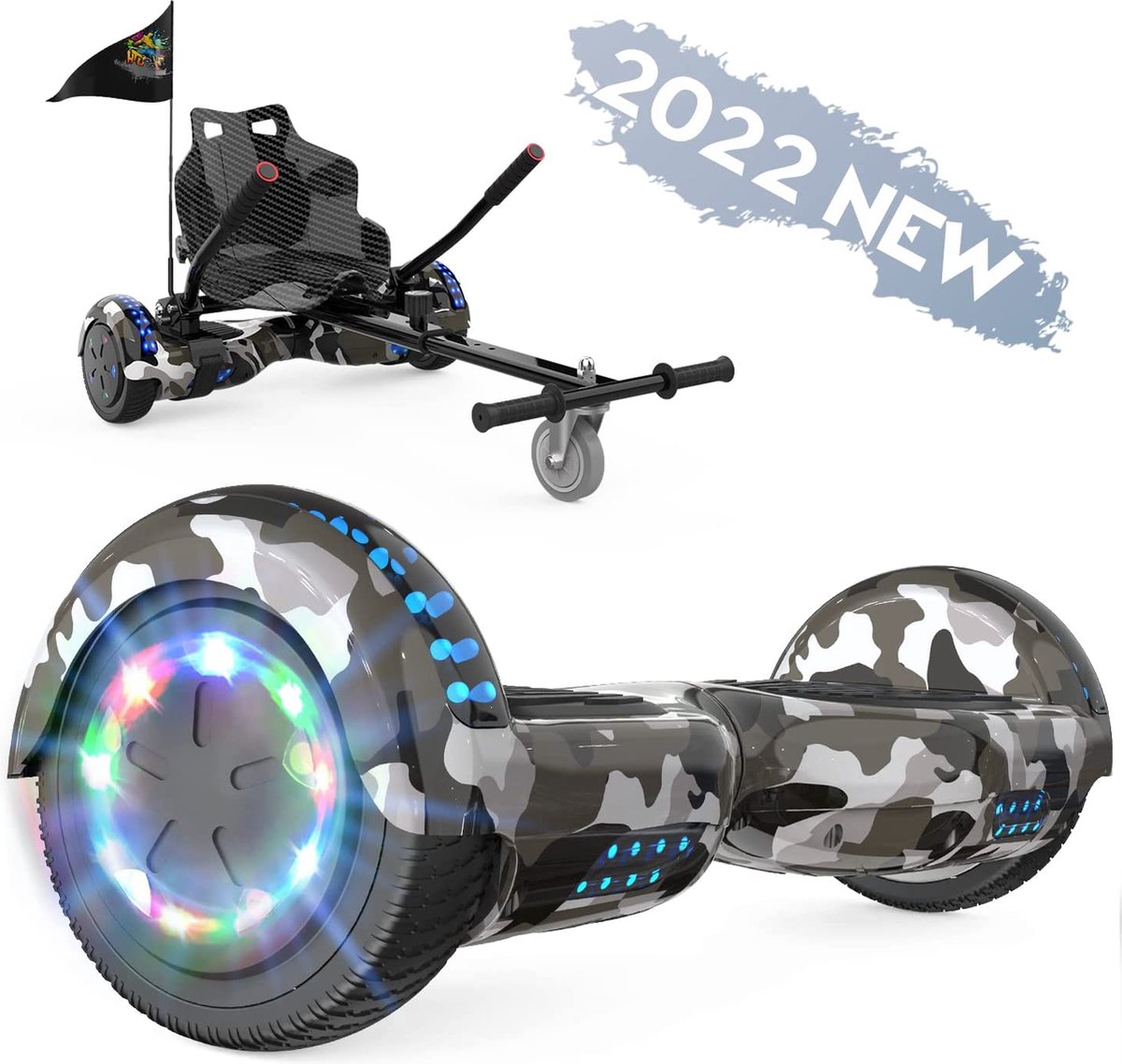 Evercross Hoverboard 6.5 Inch | Flits Wielen | Bluetooth Speaker | LED ...