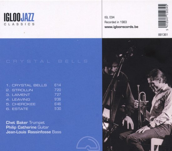 Jean-Louis Rassinfosse, Chet Baker, Philip Catherine - Crystal Bells ...