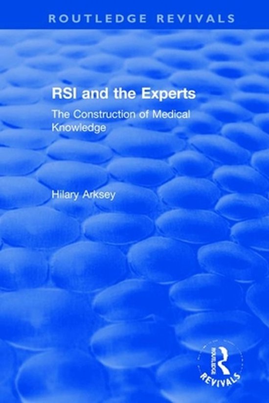 RSI and the Experts | 9780367538446 | Hilary Arksey | Boeken | bol.com