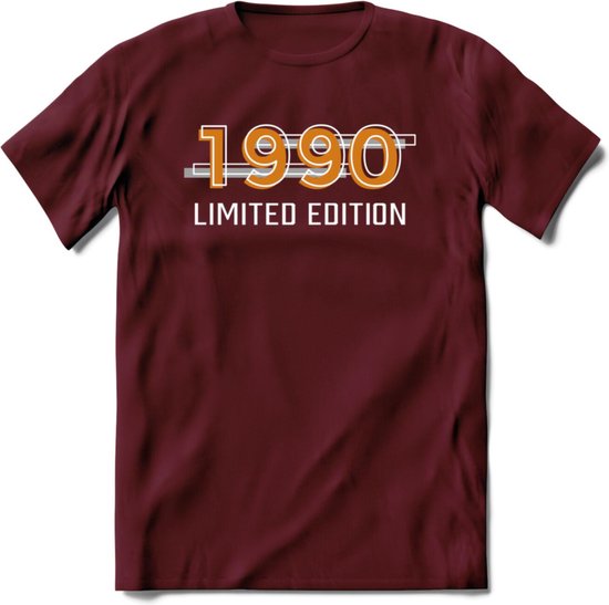 1990 Limited Edition T-Shirt | Goud - Zilver | Grappig Verjaardag en ...