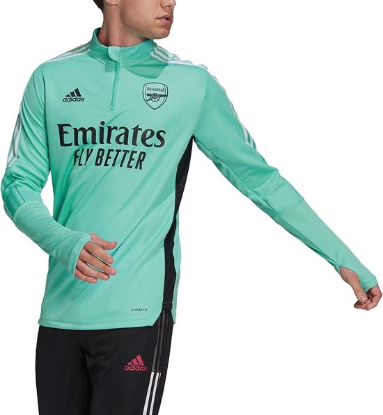 adidas - Arsenal FC Training Top - Arsenal Trainingsshirt - L - Groen ...