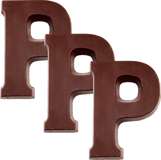 In Round Kleine Melk Chocoladeletters van de letter P – 3 x 40 gram | bol
