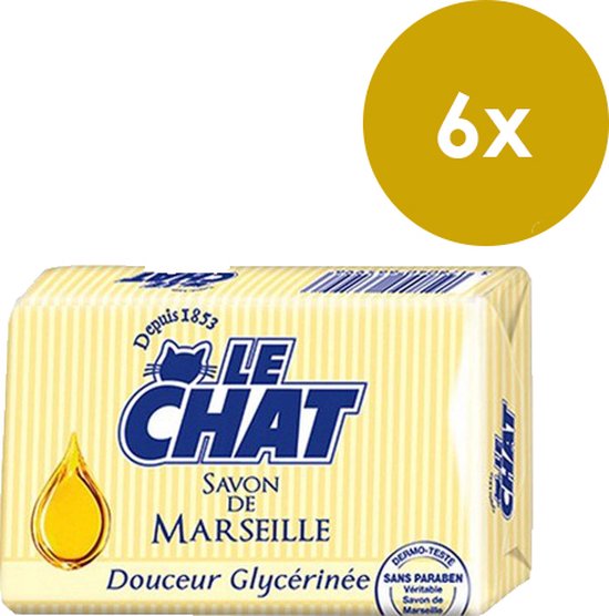 Le Chat Marseille Zeep blok - 6 x 100 gr | bol.com