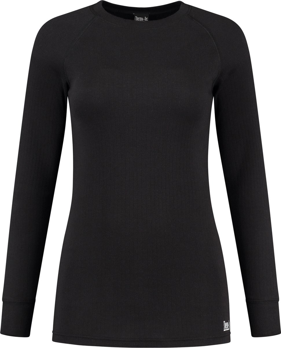 Thermo Ondergoed Dames - ThermoShirt Dames - Zwart - L - Thermokleding Dames - Thermo... | bol.com