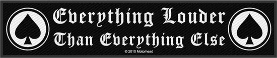Motorhead - Everything Louder Patch - Super Strip - Zwart | bol