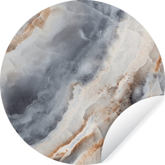 Behangcirkel - Marmer - Natuursteen - Goud - Grijs - Marmerlook ...