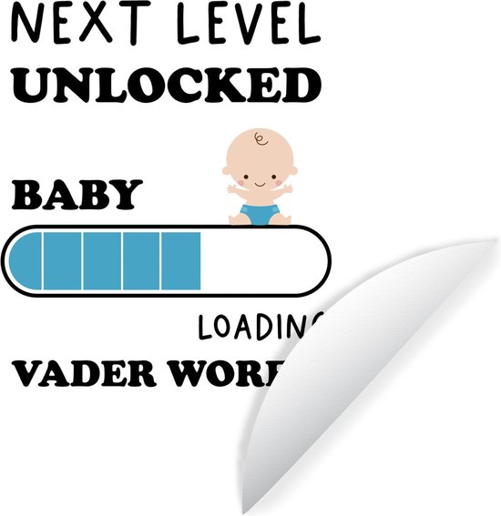 Behangcirkel - Next level unlocked: baby. Loading vader worden ...