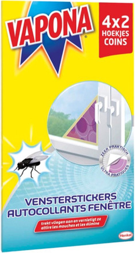 Vapona Vensterstickers Tegen Vliegen | bol.com