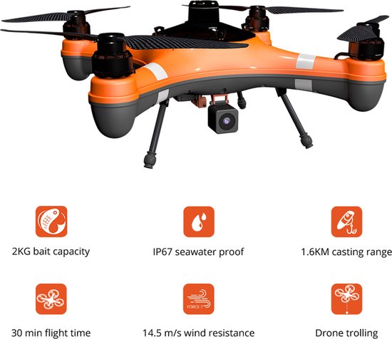 SwellPro FD1 Fishing Drone combi pakket (PL2-F + VXT + 1 extra batt ...