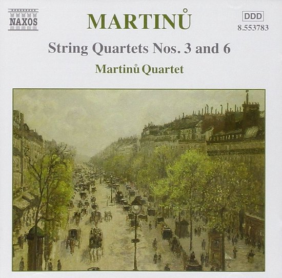 Martinu Quartet - String Quartets Nos 3 & 6 (CD), Martinu Quartet | Muziek | bol