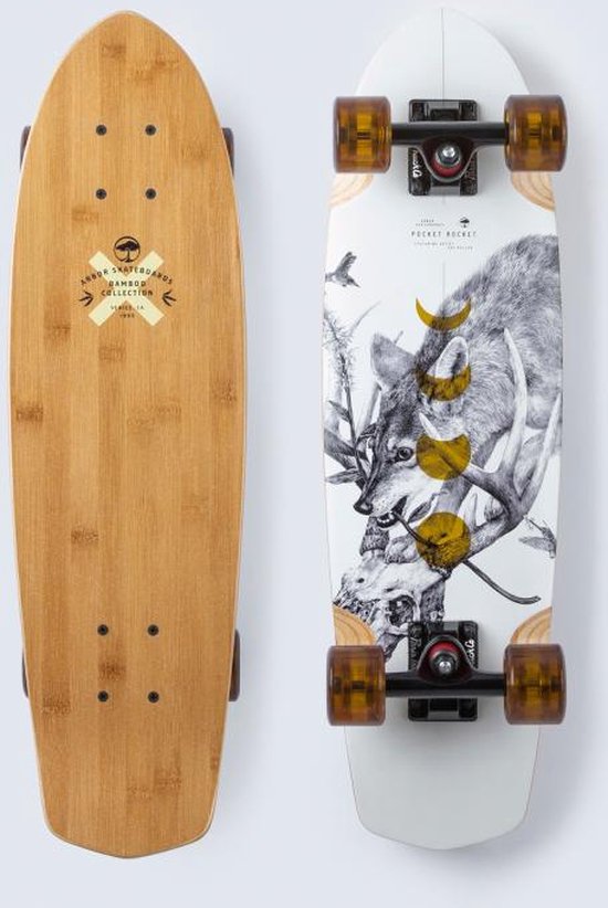 Arbor Bamboo Pocket Rocket 27” cruiser skateboard | bol.com