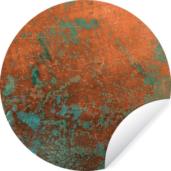 WallCircle - Muurstickers - Behangcirkel - Staal - Groen - Roest ...