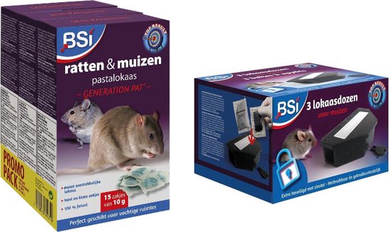 Muizenvergif / rattenvergif pastalokaas generation Pat 3 x 150 = 450 ...