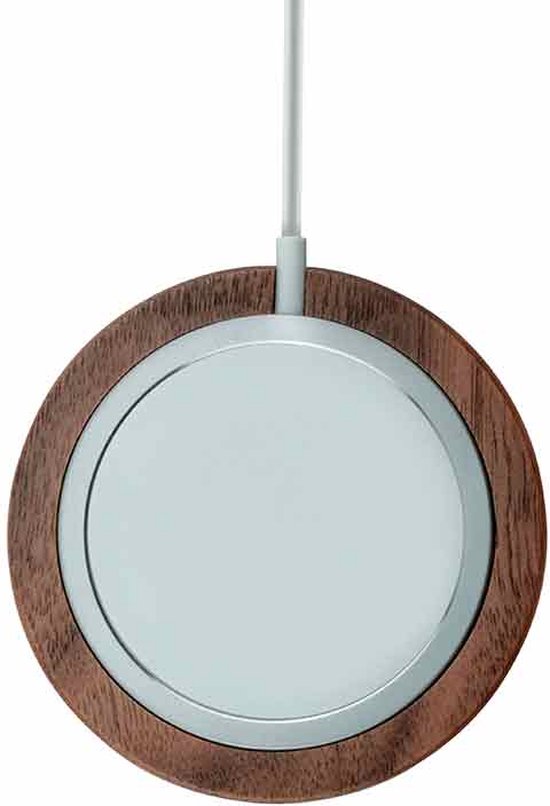 Balolo Mag Puck Houder - Apple MagSafe Oplader - Walnoot | bol