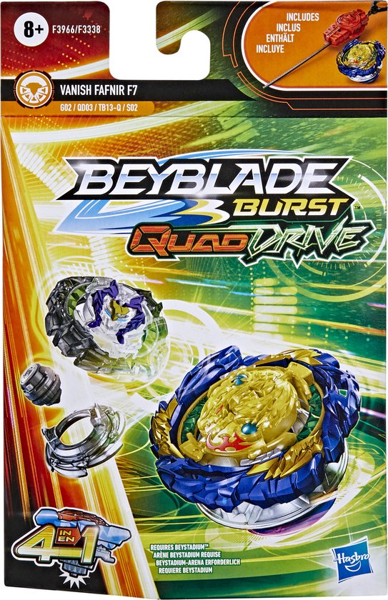 Beyblade Quad Drive Starter Pack Vanish Fafnir - Tol | bol