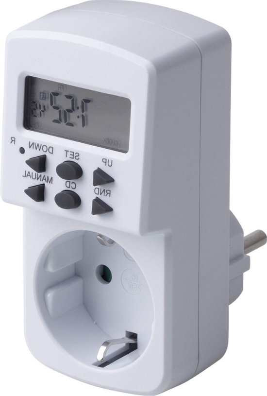 Digitale Tijdschakelaar - Digitale schakelklok Met 10 Programma’s ...