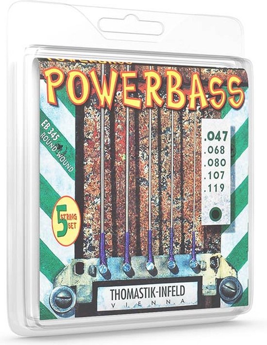 Thomastik Infeld THEB-345 snaren set 5-snaar bass, magnecore round ...