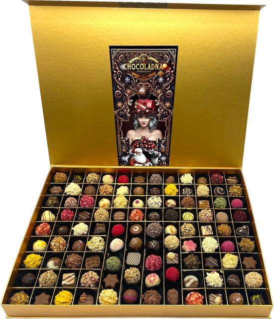 Mega Gouden Kerst Chocolade handgemaakte bonbons & truffel assortiment ...