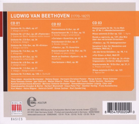 Various Artists - Beethoven Highlights (3 CD), various artists | CD (album) | Muziek | bol