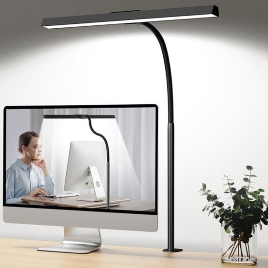 Bureaulamp dimmer-LED-12W met oplader - 5 kleuren - 5 ...