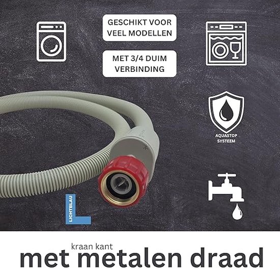 wasmachine/vaatwasser slang / Waterstop wasmachine slang 4m | bol