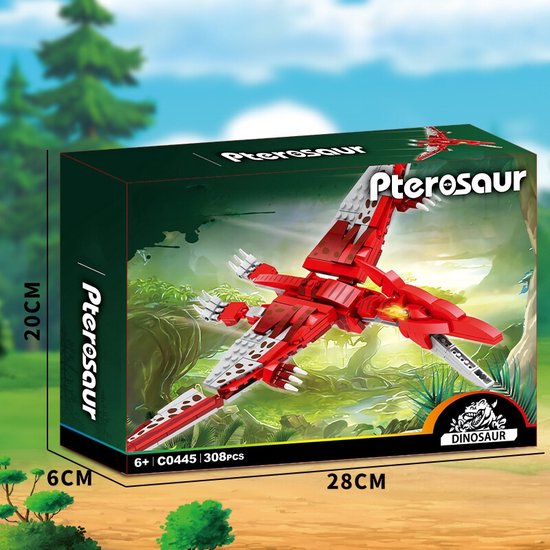 Pterosaur Pterodactyl Bouwset - Jurassic World Dinosaurussen Bouwpakket ...