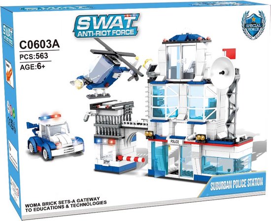 SWAT Anti-Riot Force - Politiebureau Bouwset - Politie Station ...