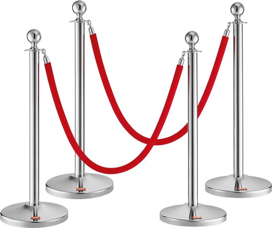 Rode Loper Hekje - Zilver - Set Van 2 (4 Stokken) | bol