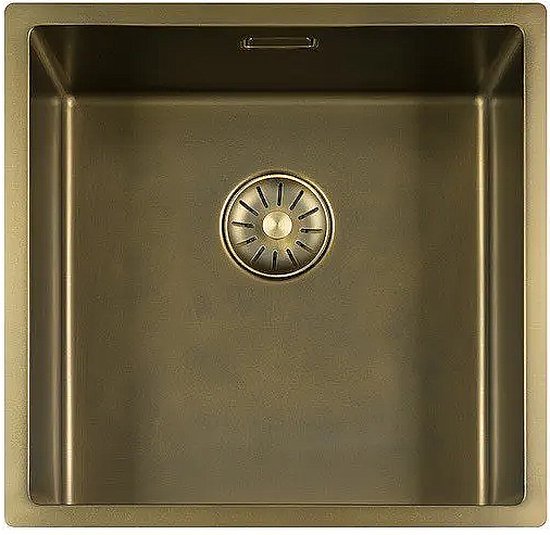 Lorreine Royal series spoelbak Patina - RVS 18/10 - 40x40cm - 40SP ...