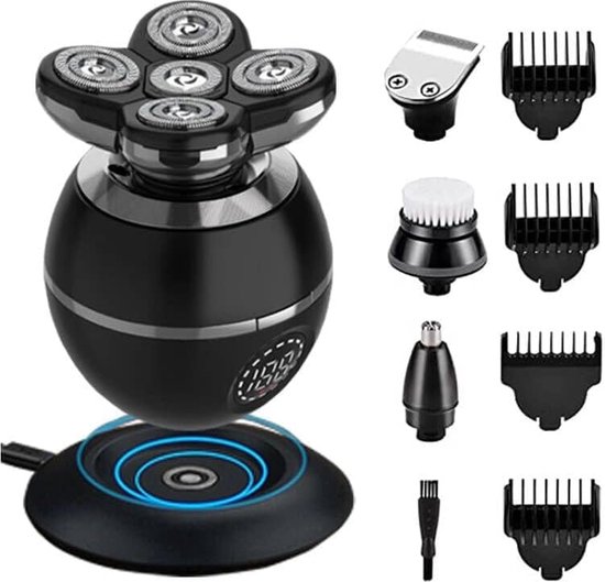 Lexium Skull Shaver - Scheerapparaat Mannen – Trimmer - Tondeuse - Hoofd Kaal Scheren | bol