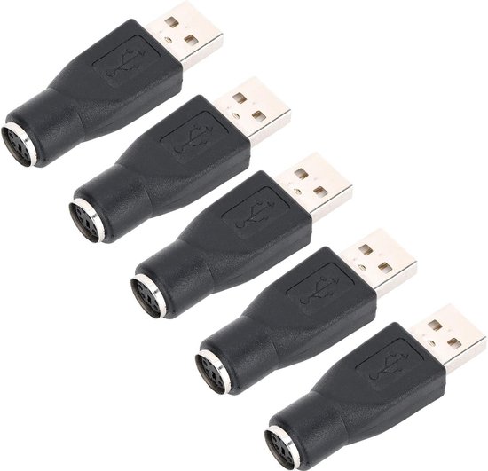 USB Male naar PS/2 Female Adapter Converter - Toetsenbordmuis met PS/2 ...