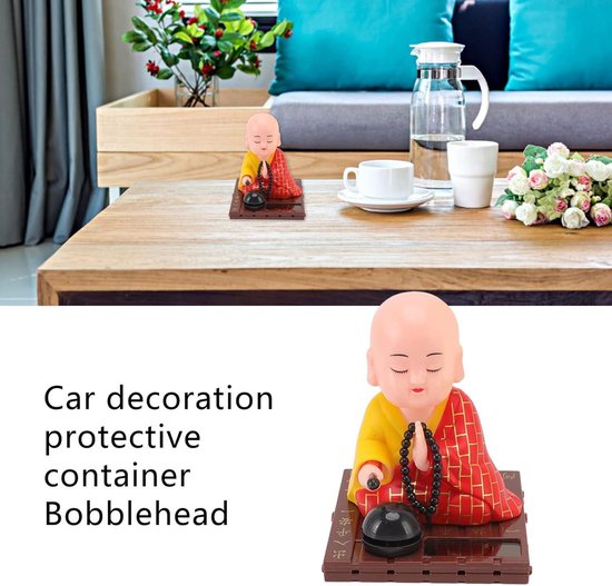 Kleine Monnik Beeldje Mini Auto Schudden Hoofd Speelgoed - Boeddha ...