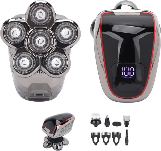Lexium Skull Shaver - Scheerapparaat Mannen – Trimmer - Tondeuse - Hoofd Kaal Scheren | bol