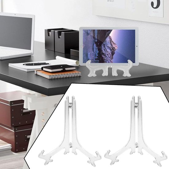 Mini Stands - Transparante Acryl Ezel - 5 stuks - 6 x 7,5 cm | bol